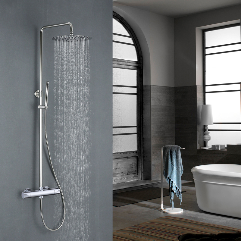 Luxury Chromed Thermostatic Shower faucet Set Bathroom Shower shower ...